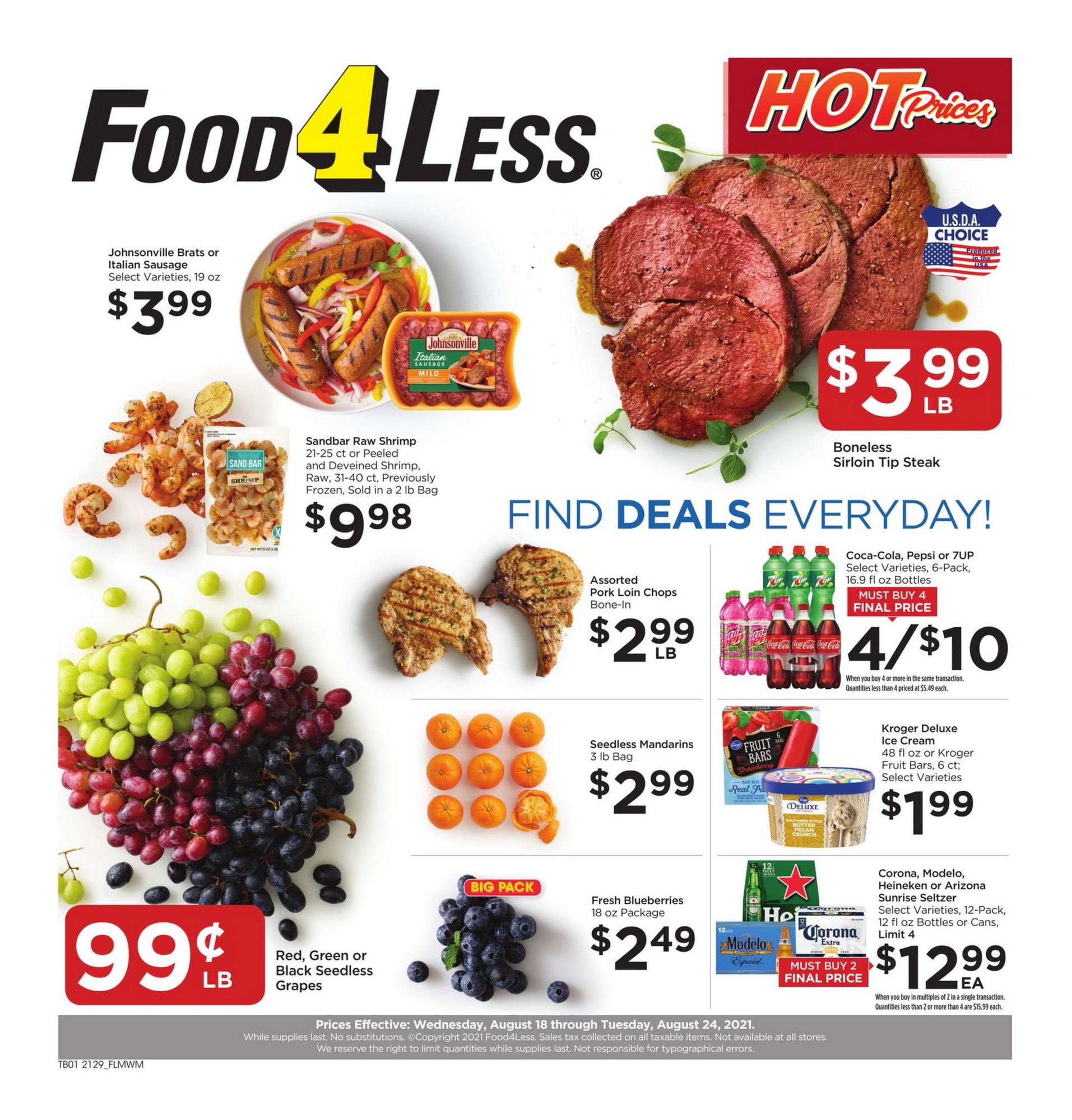 Food 4 Less Weekly Ad Aug 18 – Aug 24, 2021