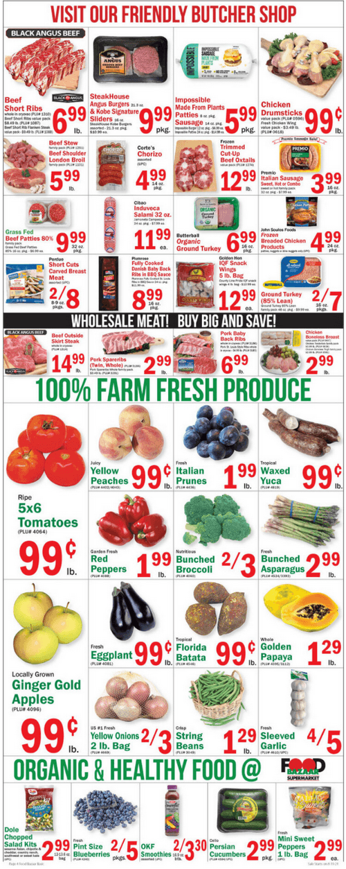 Food Bazaar Weekly Ad Aug 19 – Aug 25, 2021