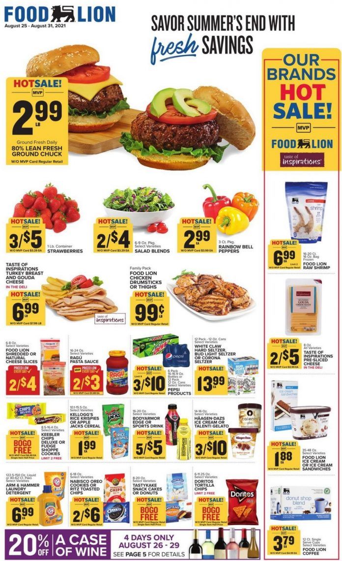Food Lion Weekly Ad Aug 25 – Aug 31, 2021