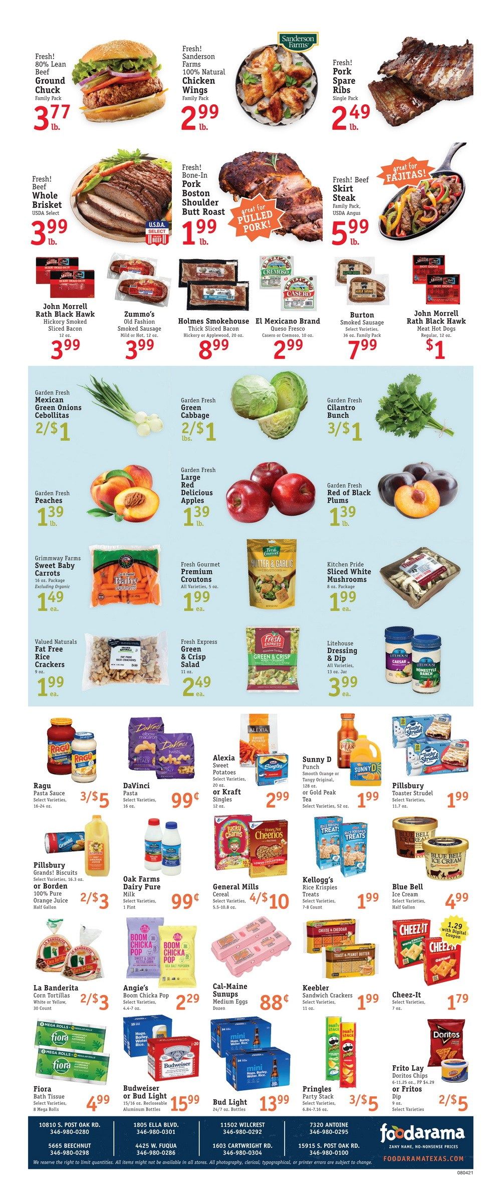 Foodarama Weekly Ad Aug 04 – Aug 10, 2021