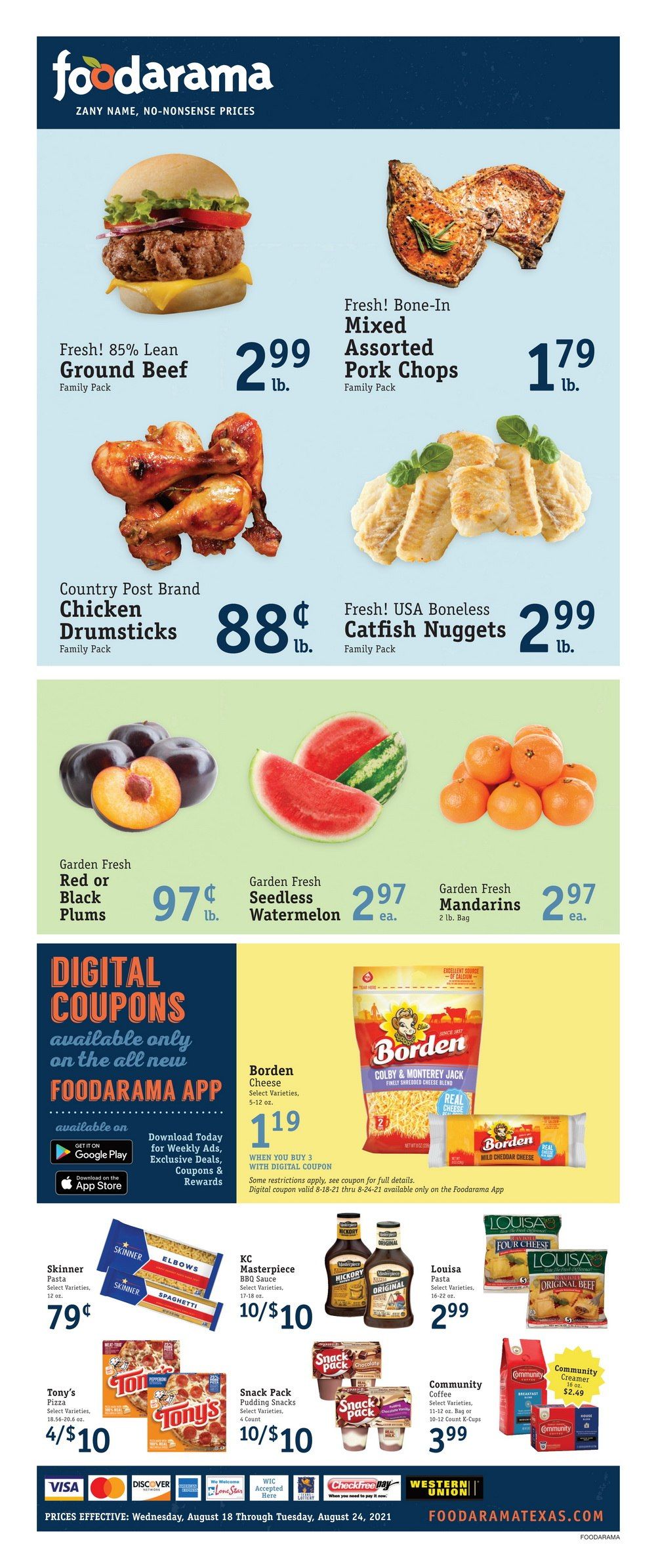 Foodarama Weekly Ad Aug 18 – Aug 24, 2021