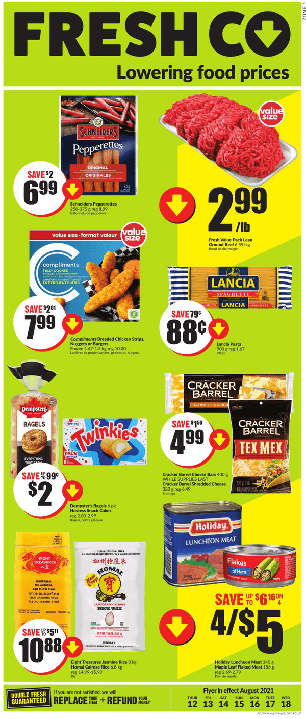 FreshCo Weekly Ad Aug 12 – Aug 18, 2021