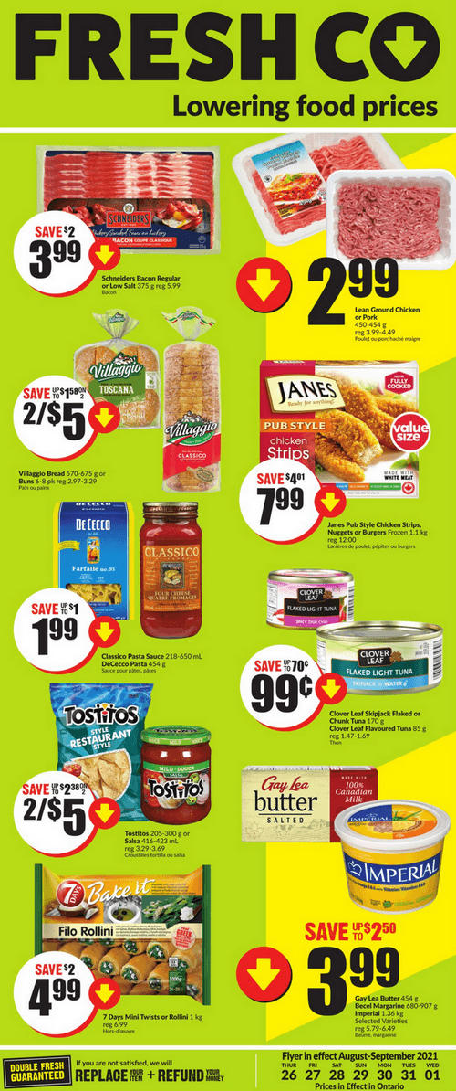FreshCo Weekly Ad Aug 26 – Sep 01, 2021