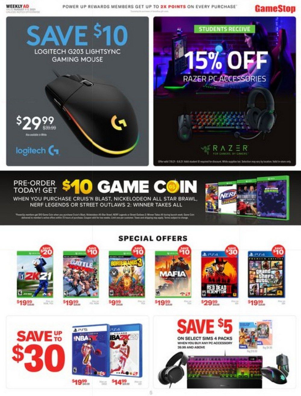 GameStop Weekly Ad Aug 01 – Aug 07, 2021