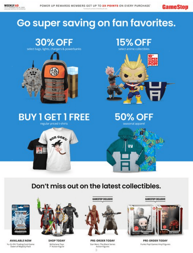GameStop Weekly Ad Aug 15 – Aug 21, 2021