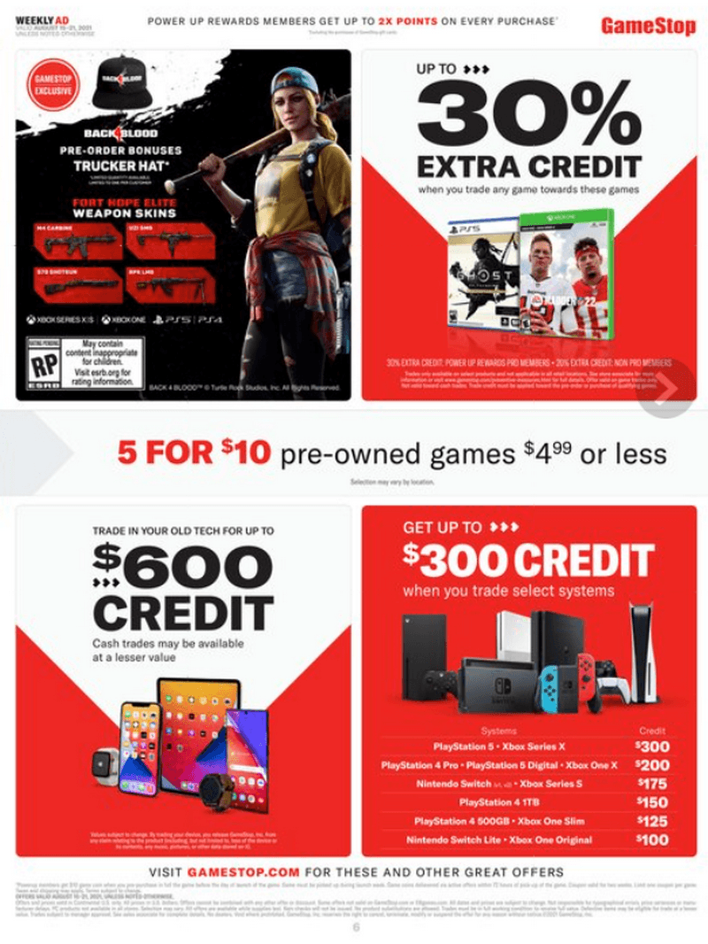 GameStop Weekly Ad Aug 15 – Aug 21, 2021