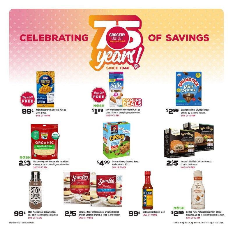 Grocery Outlet Weekly Ad Aug 04 – Aug 10, 2021