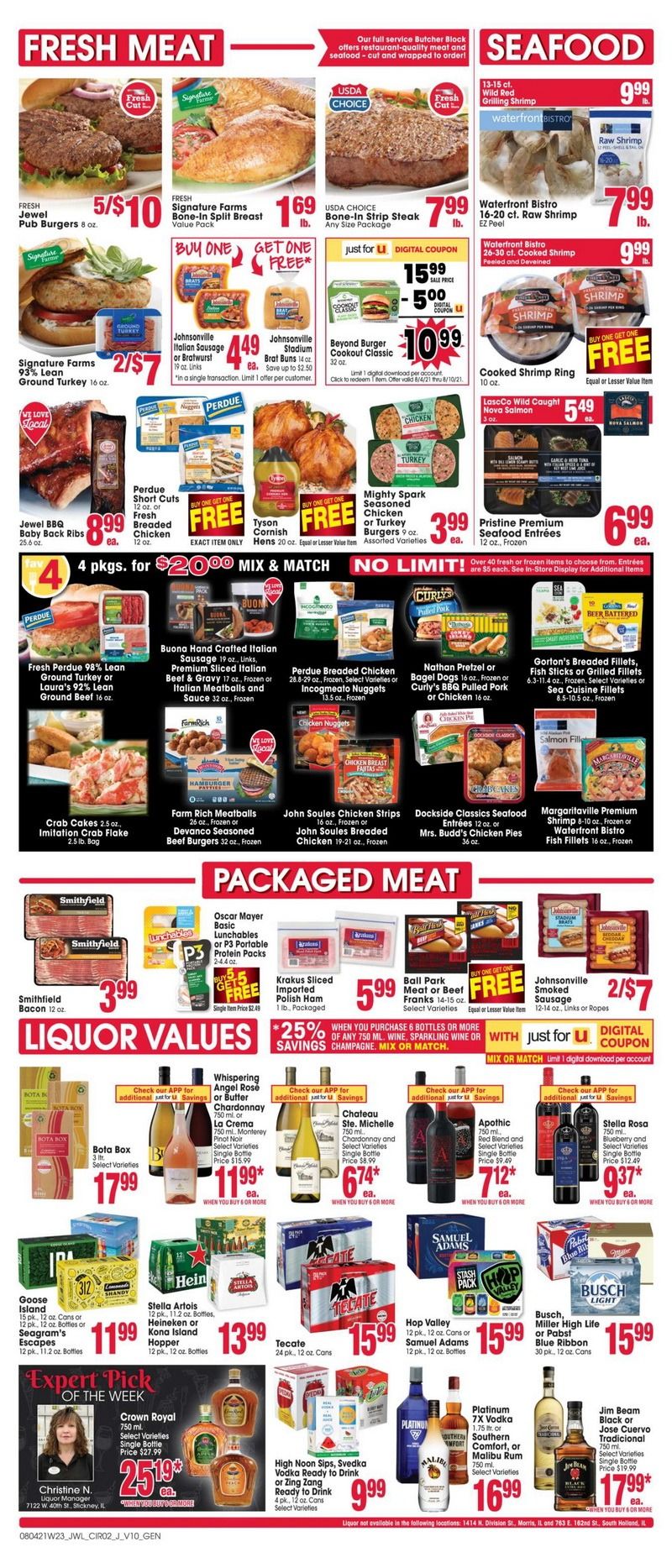 Jewel Osco Weekly Ad Aug 04 – Aug 10, 2021