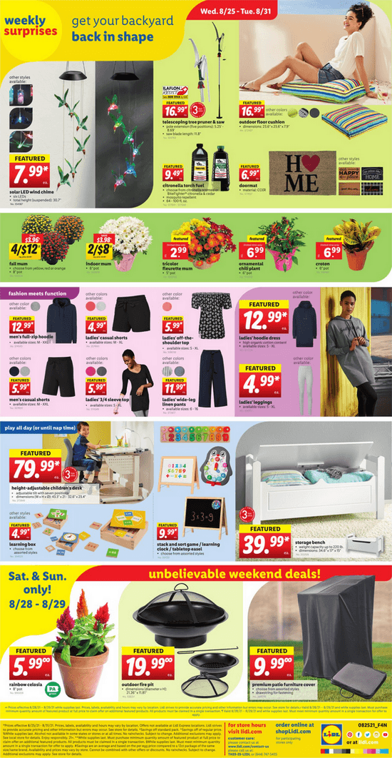Lidl Weekly Ad Aug 25 – Aug 31, 2021