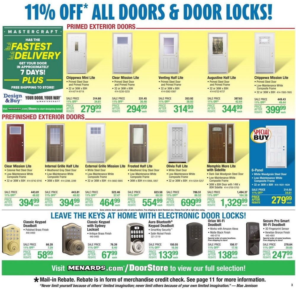 Menards Weekly Ad Aug 26 – Sep 06, 2021
