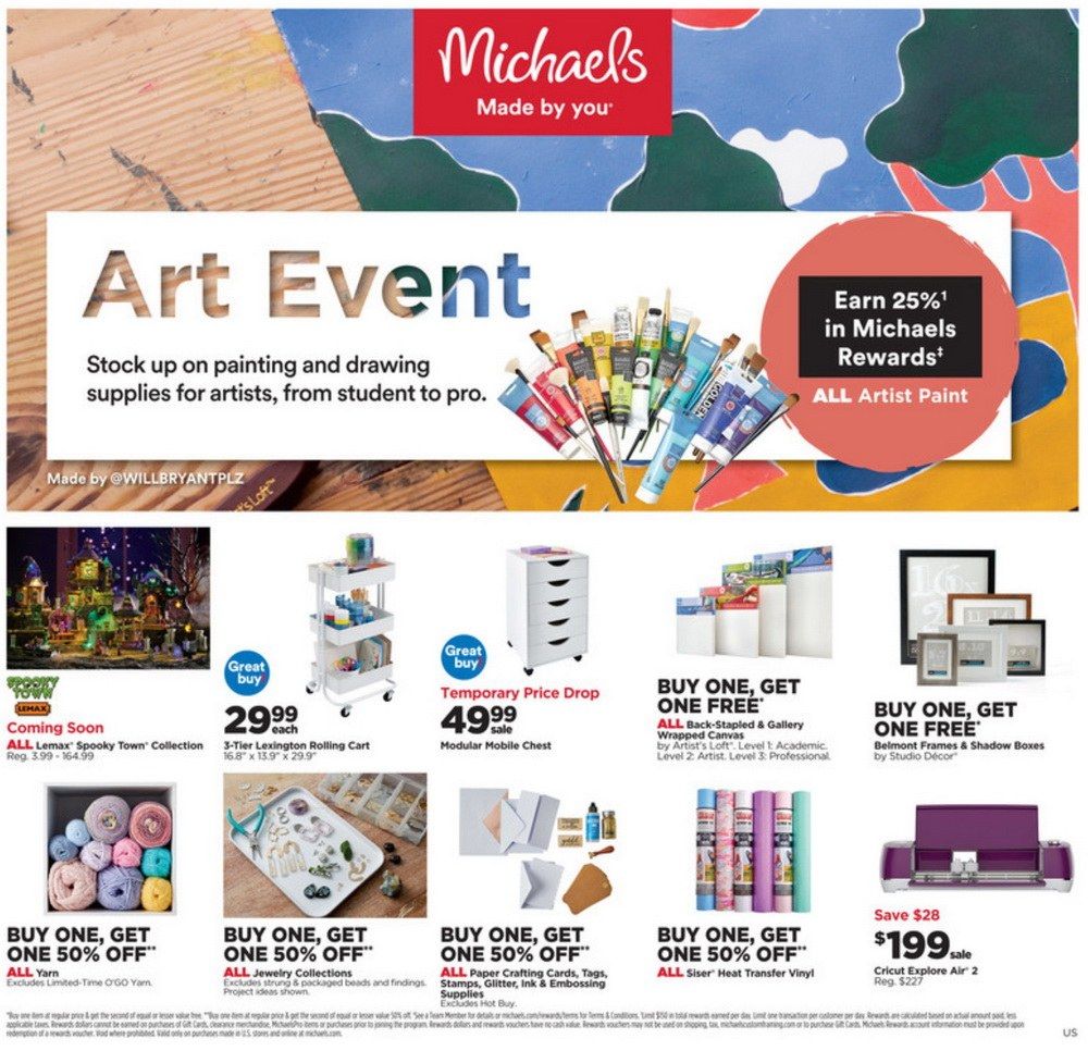 Michaels Weekly Ad Aug 22 – Aug 28, 2021