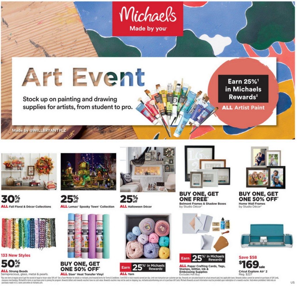 Michaels Weekly Ad Aug 29 – Sep 04, 2021