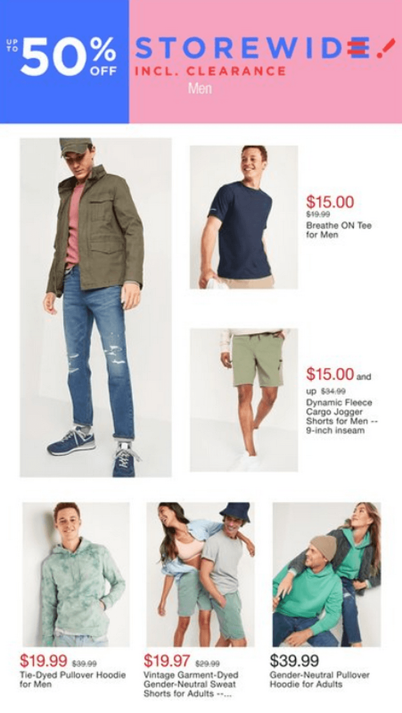 Old Navy Weekly Ad Aug 23 – Aug 30, 2021
