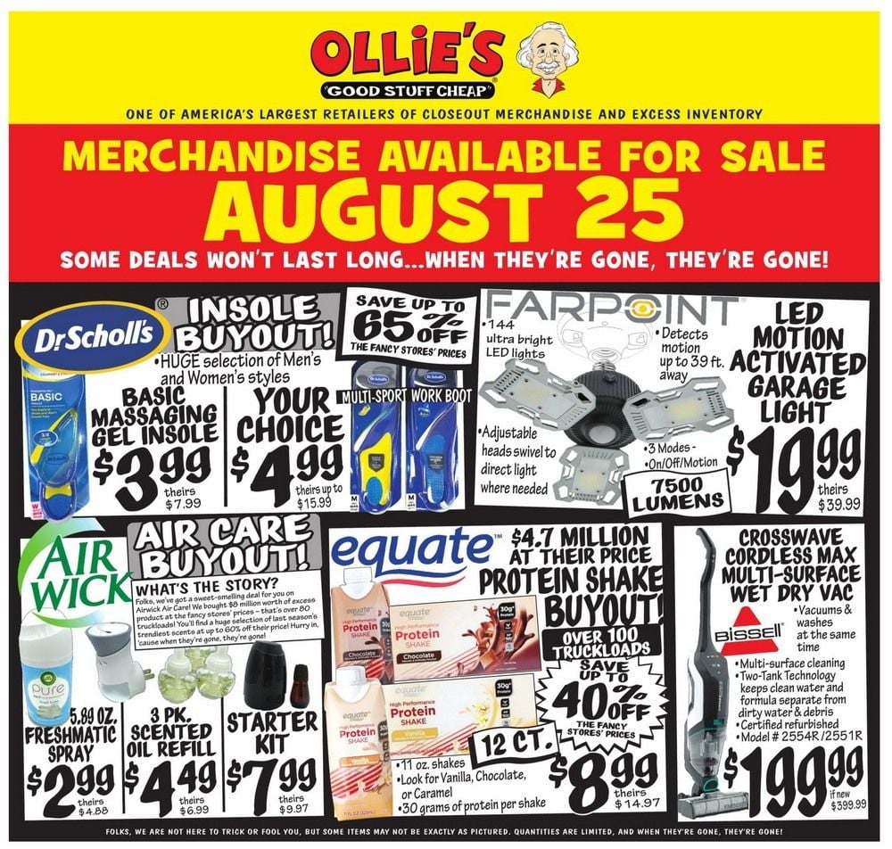 Ollie's Weekly Ad Aug 25 – Sep 01, 2021