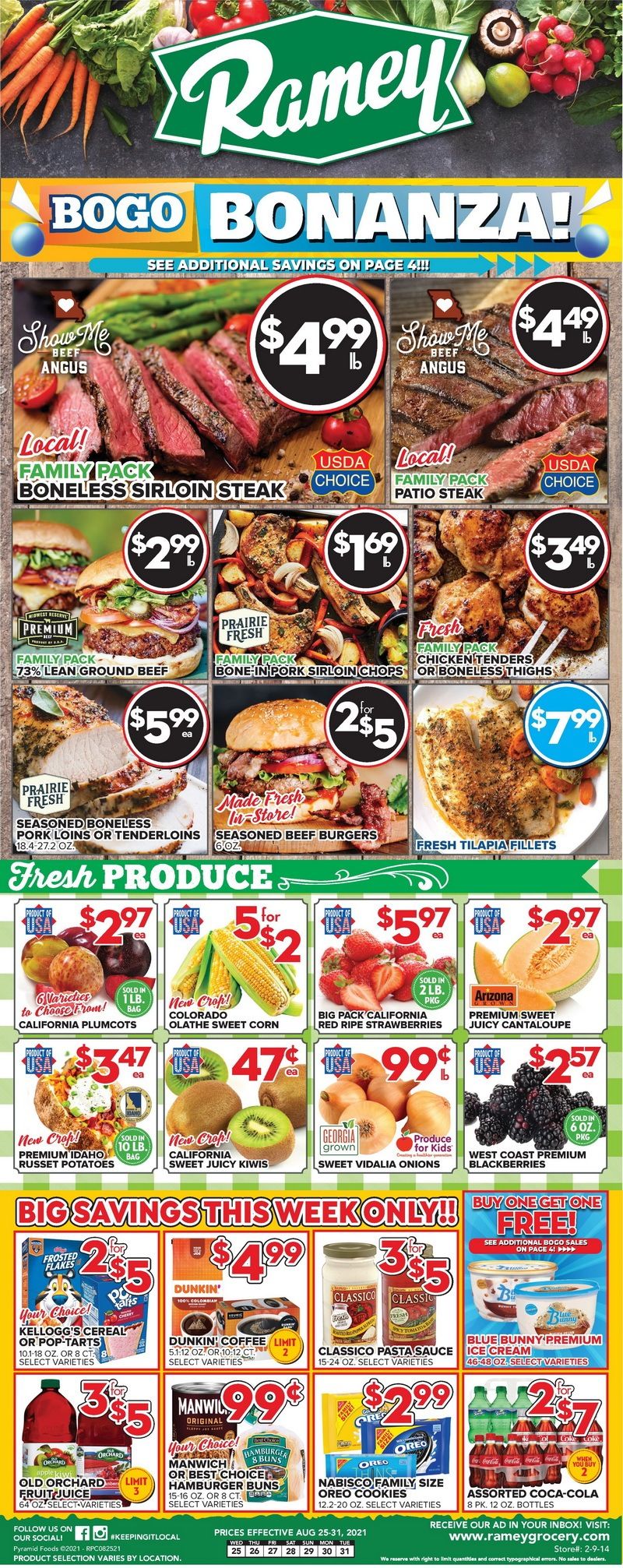 Price Cutter Weekly Ad Aug 25 – Aug 31, 2021