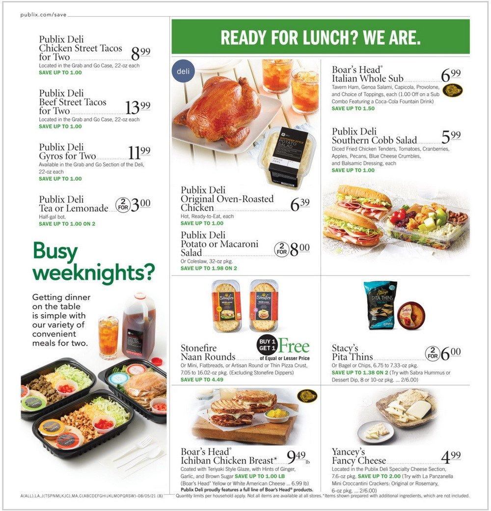 Publix Weekly Ad Aug 04 – Aug 10, 2021