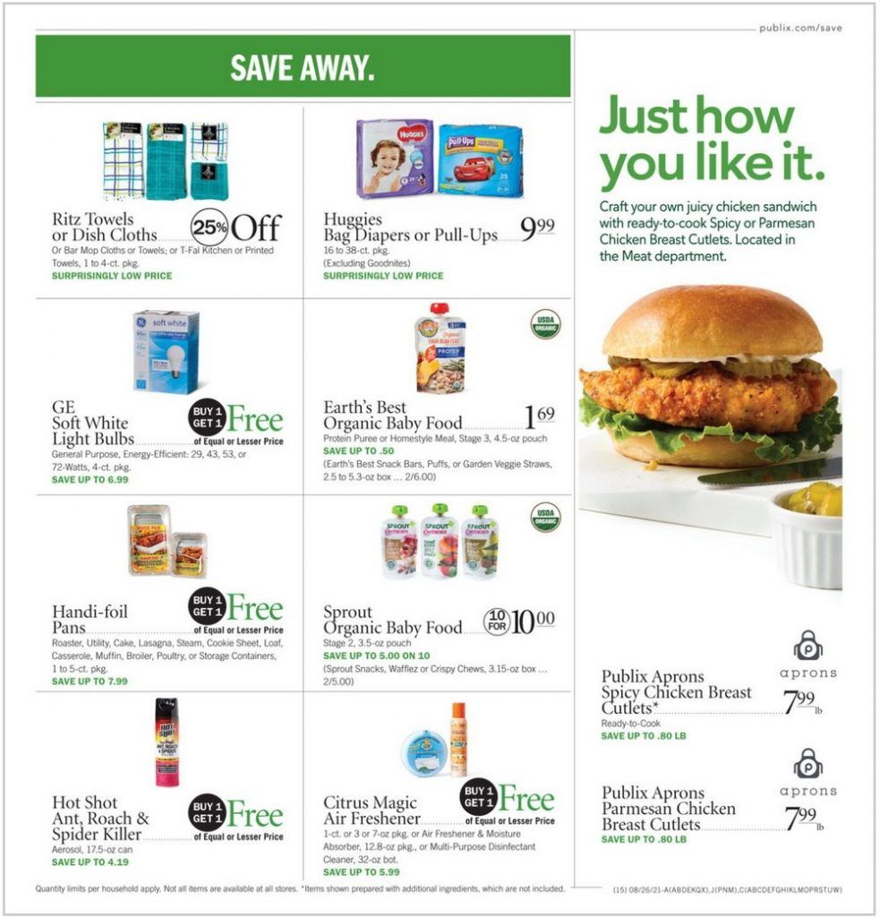 Publix Weekly Ad Aug 25 – Aug 31, 2021