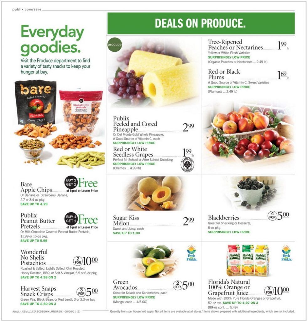 Publix Weekly Ad Aug 25 – Aug 31, 2021