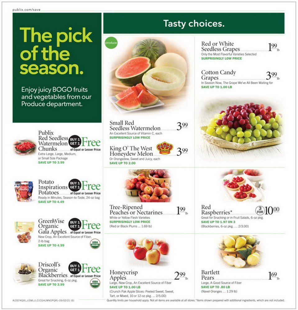 Publix Weekly Ad Sep 01 – Sep 07, 2021