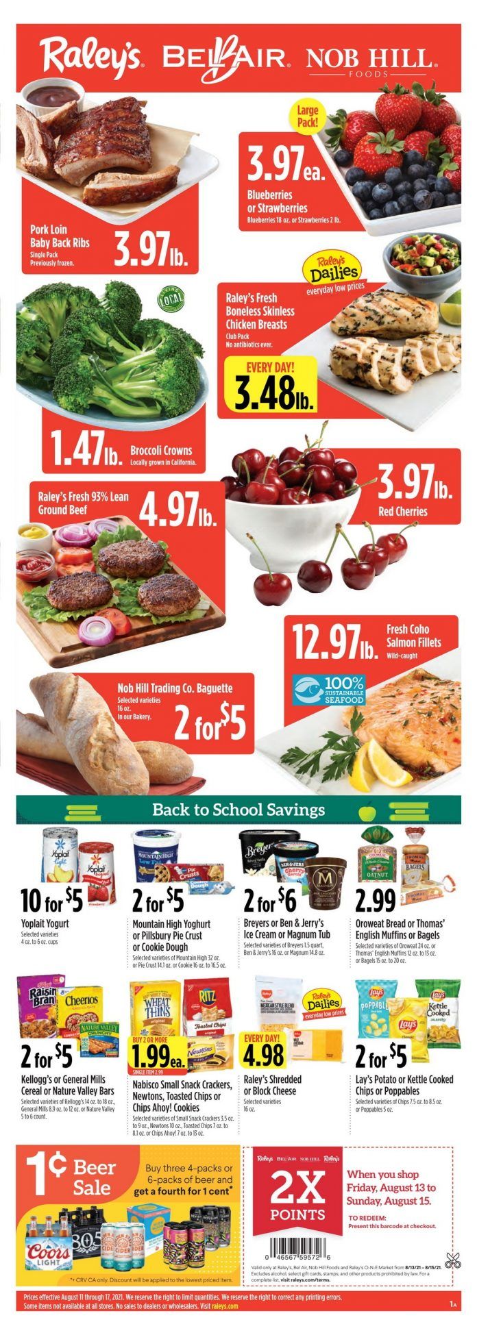 Raley's Supermarkets Weekly Ad Aug 11 – Aug 17, 2021