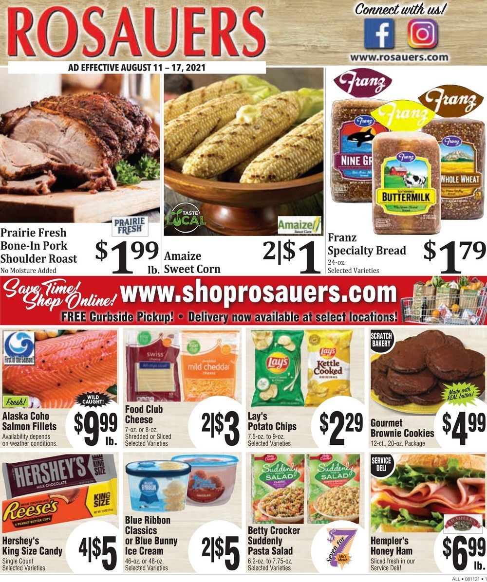 Rosauers Weekly Ad Aug 11 – Aug 17, 2021