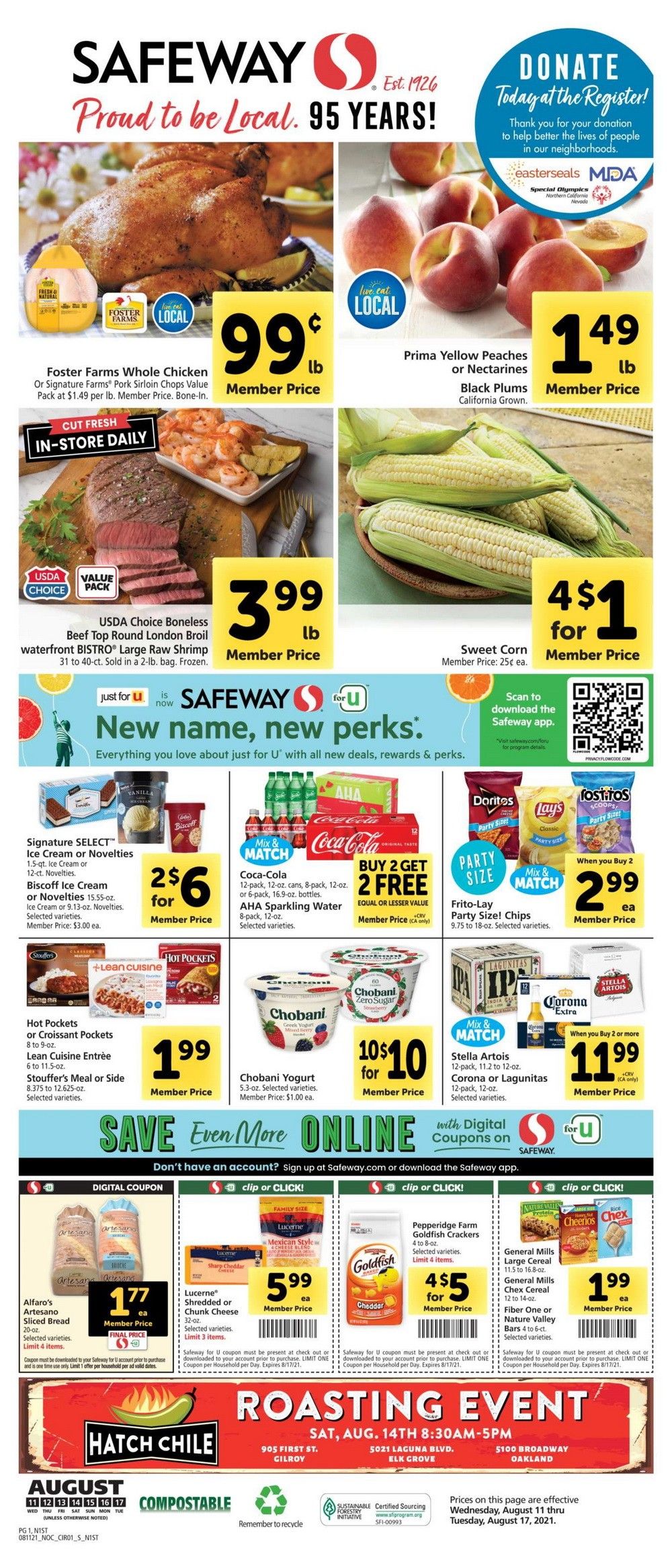 Safeway Weekly Ad Aug 11 – Aug 17, 2021