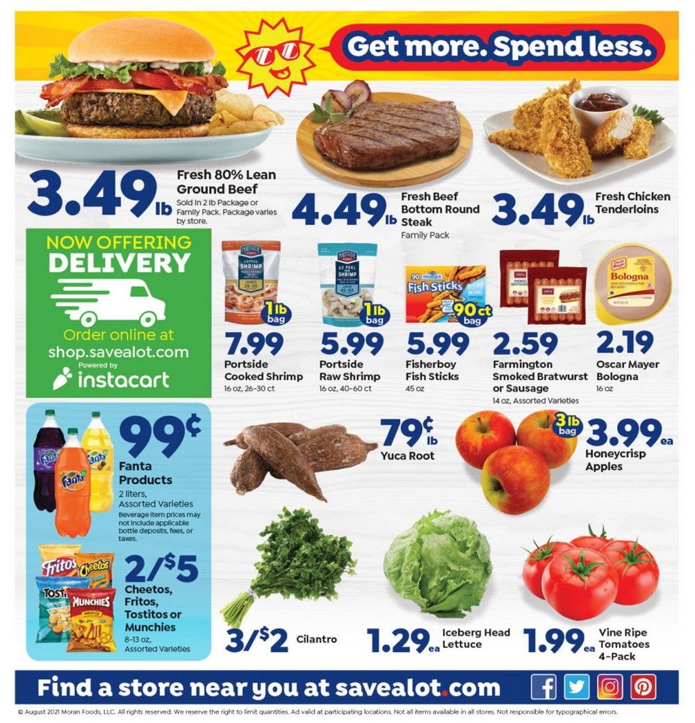 Save A Lot Weekly Ad Aug 11 – Aug 17, 2021