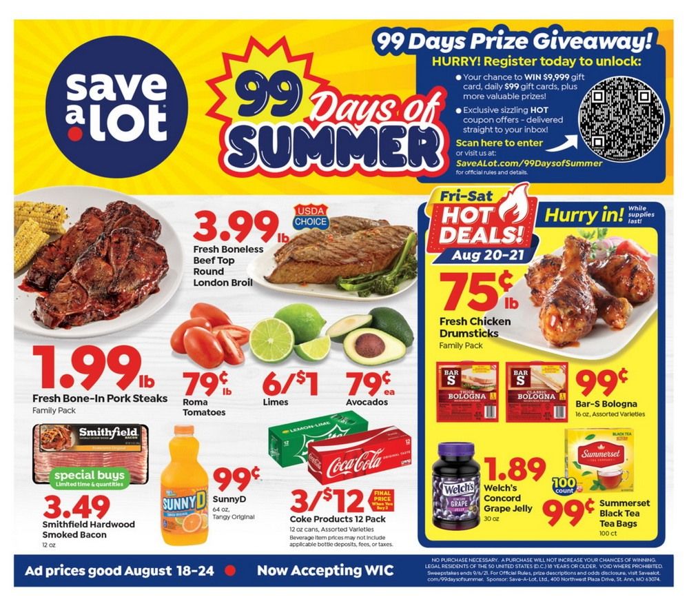 Save A Lot Weekly Ad Aug 18 – Aug 24, 2021