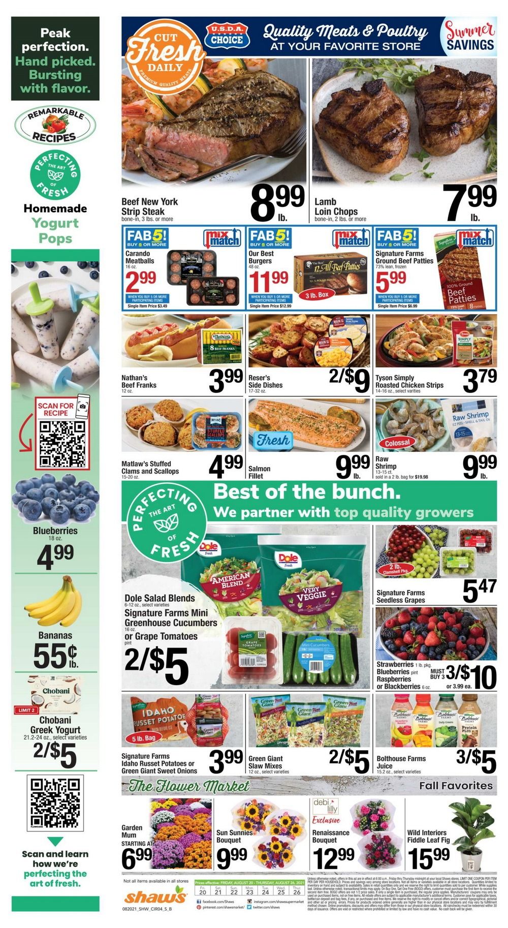 Shaw's Weekly Ad Aug 20 – Aug 26, 2021