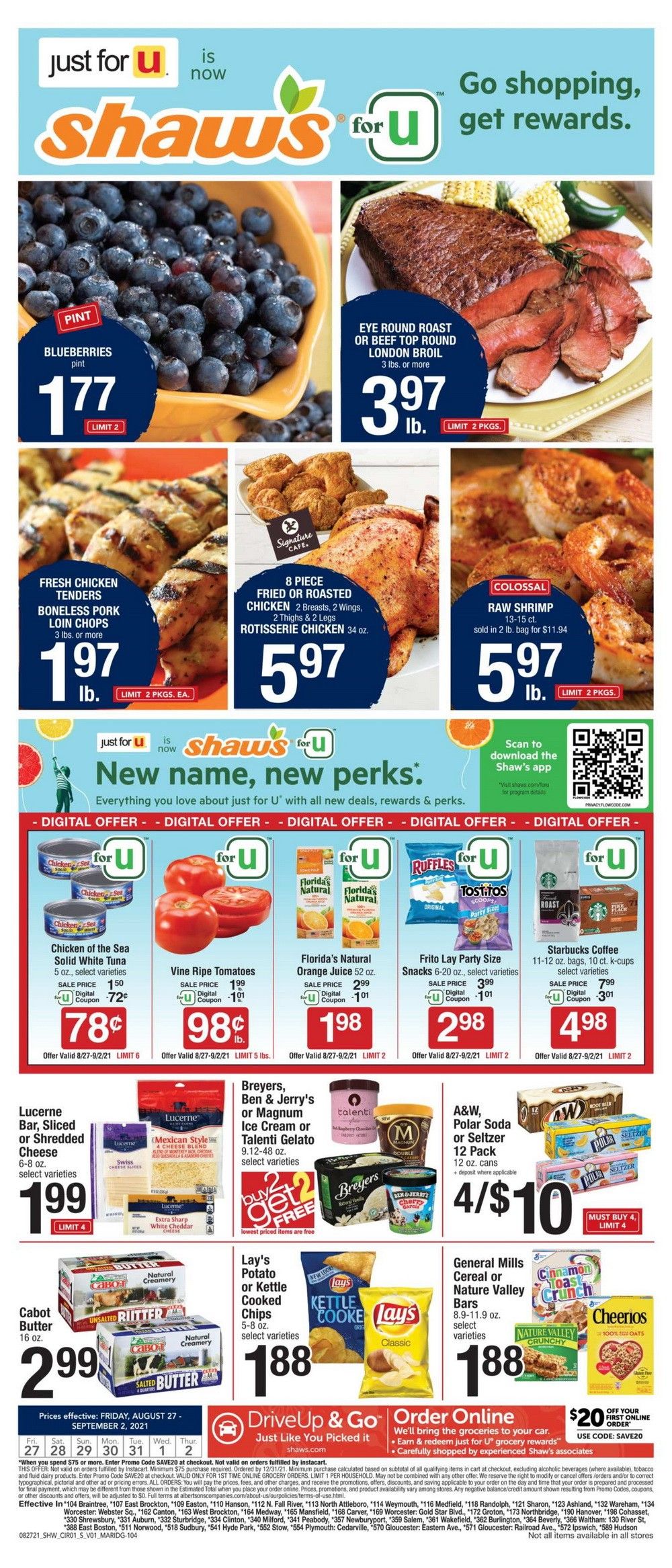 Shaw's Weekly Ad Aug 27 – Sep 02, 2021