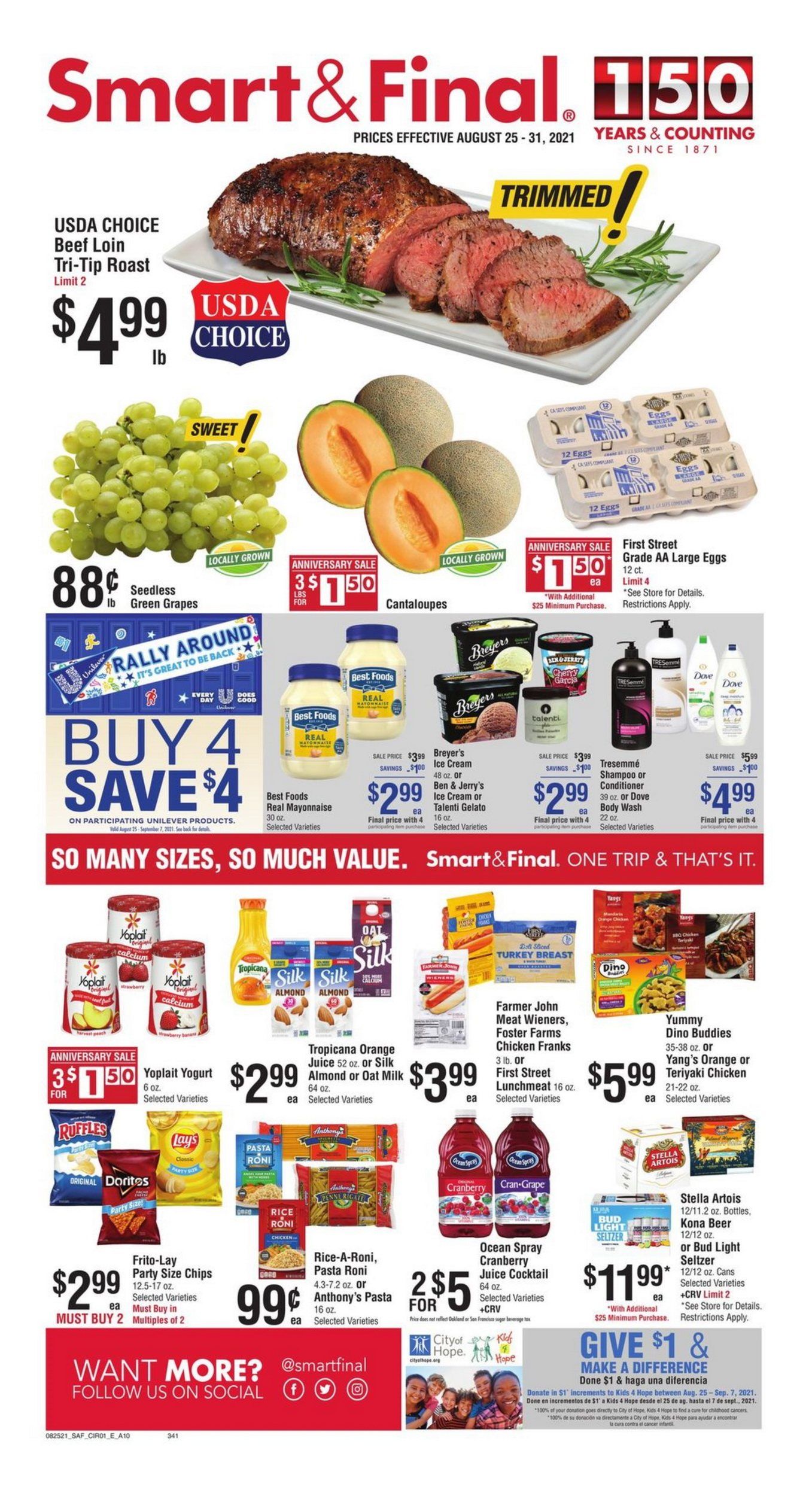 Smart & Final Weekly Ad Aug 25 – Aug 31, 2021