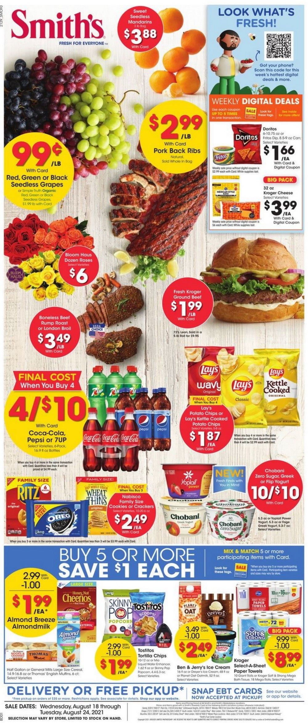 Smith's Food and Drug Weekly Ad Aug 18 – Aug 24, 2021