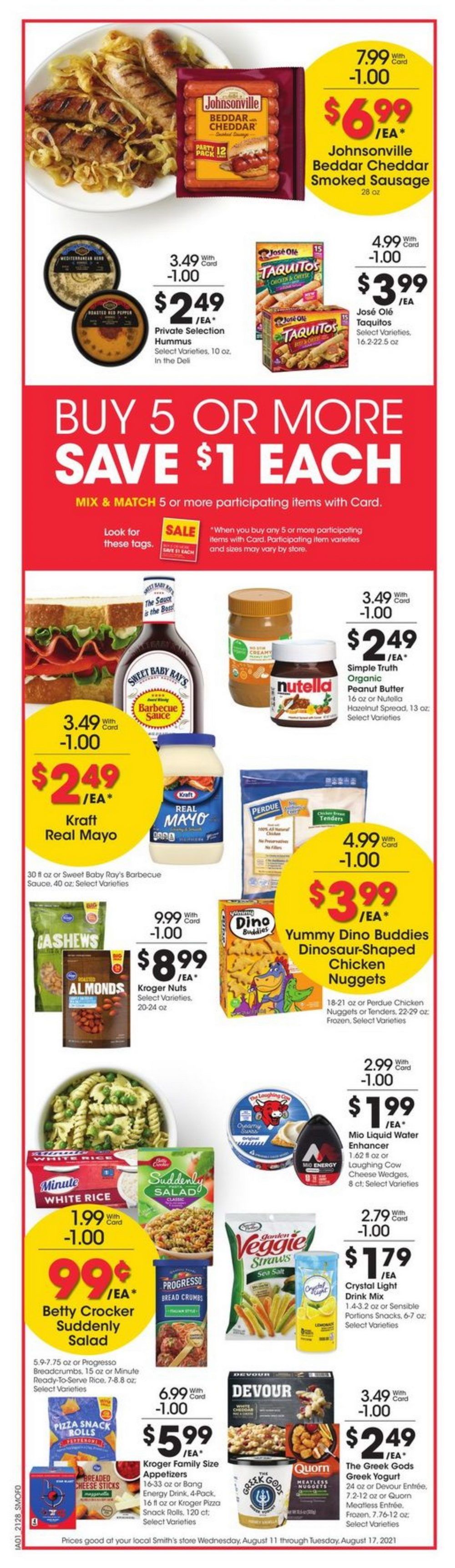 Smith's Food and Drug Weekly Ad Aug 11 – Aug 17, 2021