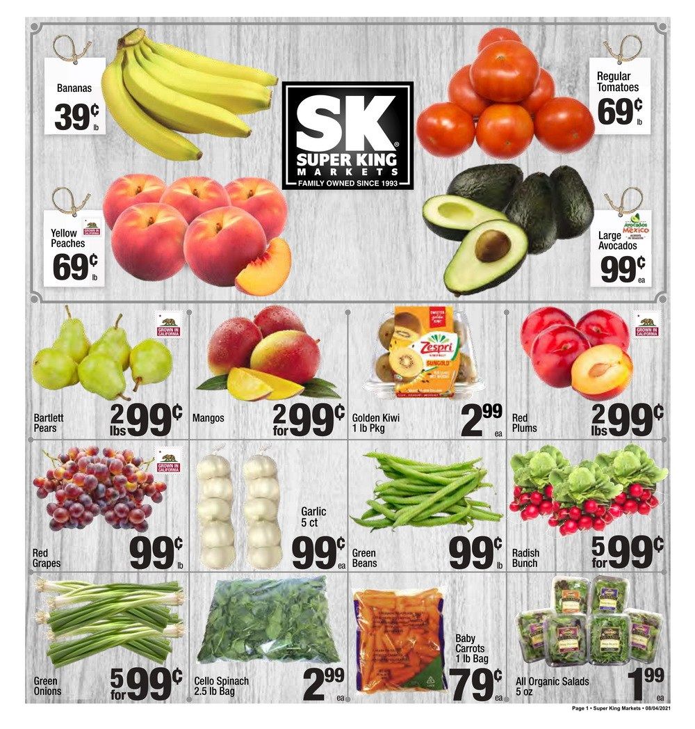 Super King Weekly Ad Aug 04 – Aug 10, 2021