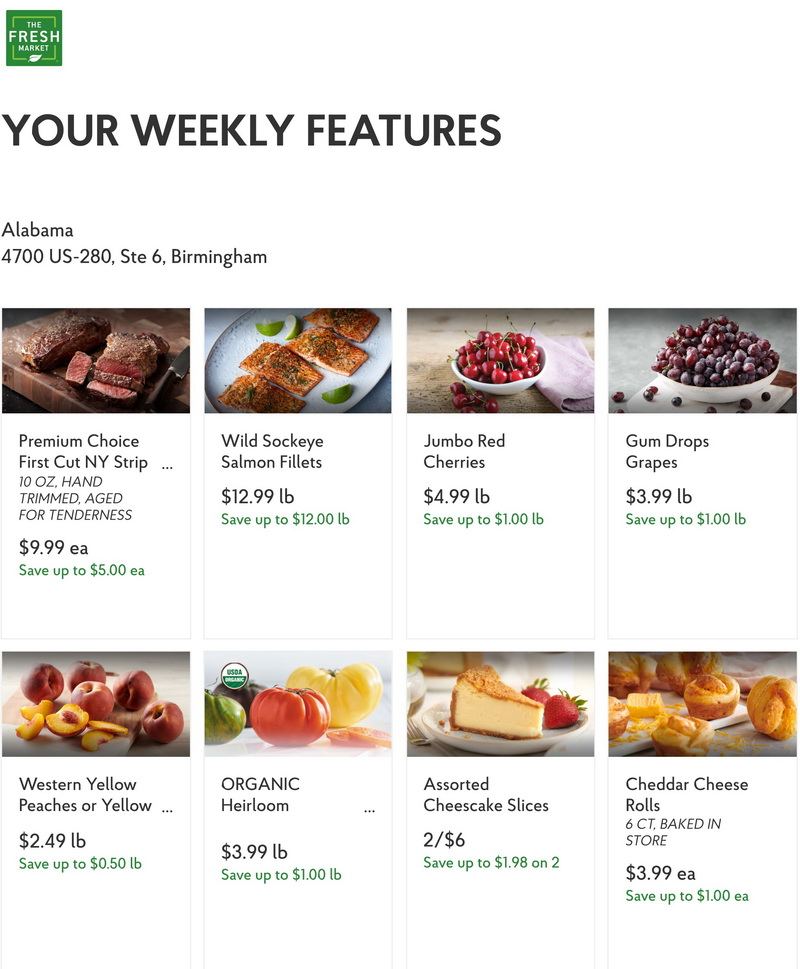 The Fresh Market Weekly Ad Aug 04 – Aug 10, 2021