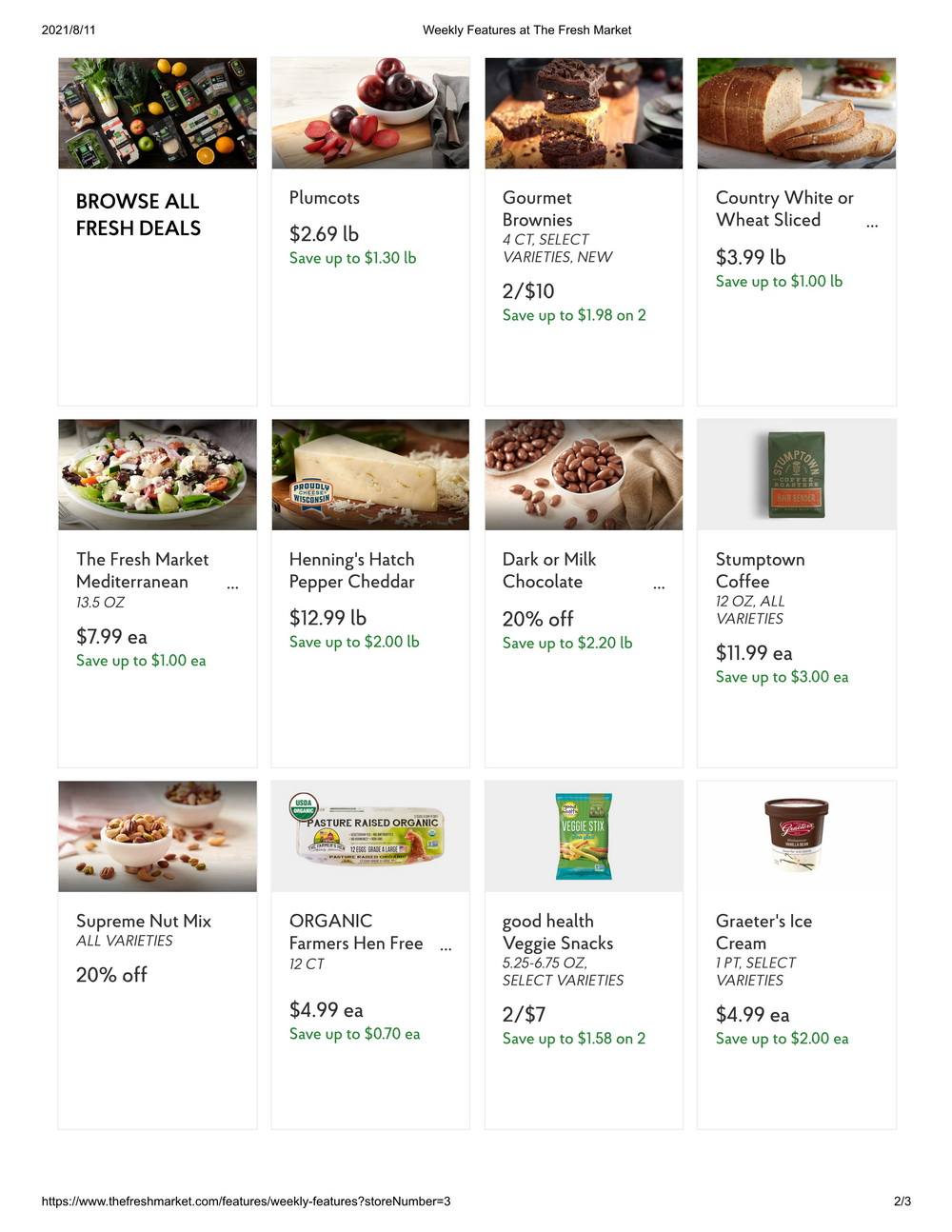 The Fresh Market Weekly Ad Aug 11 – Aug 17, 2021