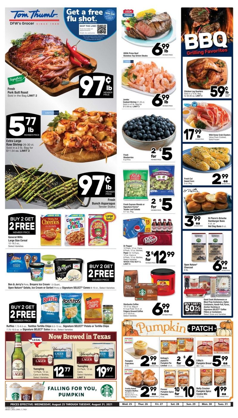 Tom Thumb Weekly Ad Aug 25 – Aug 31, 2021