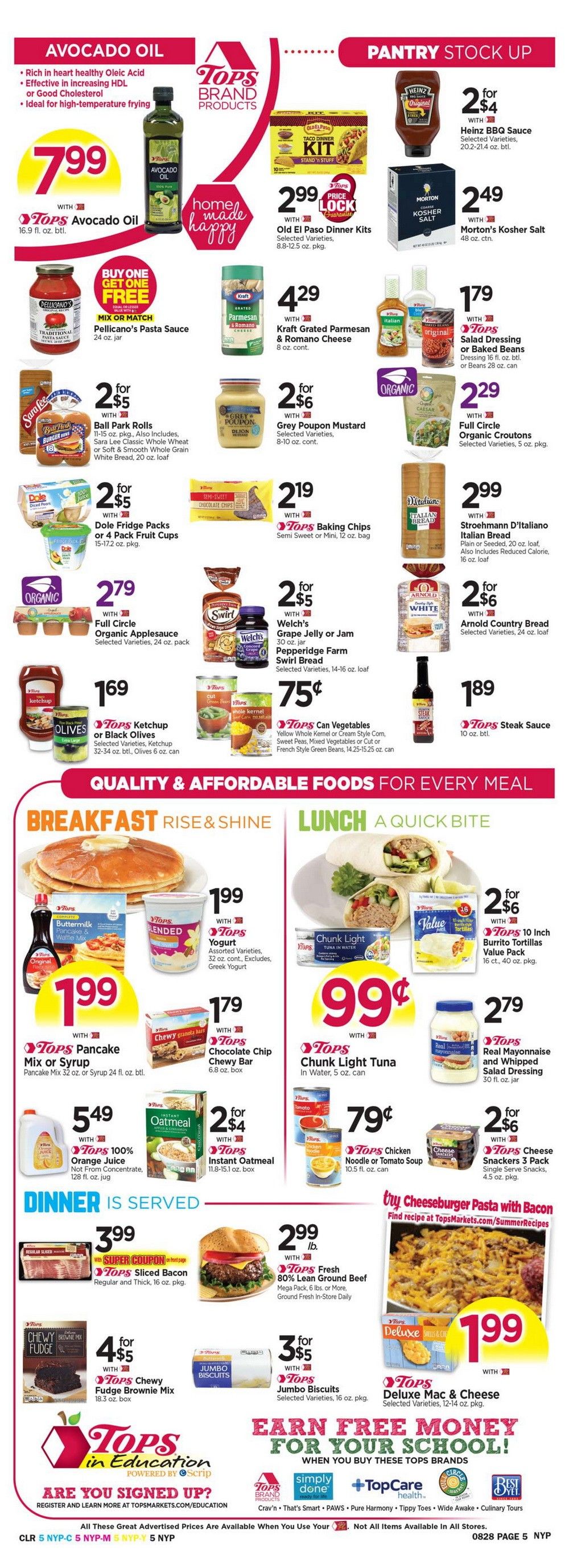 Tops Weekly Ad Aug 22 – Aug 28, 2021