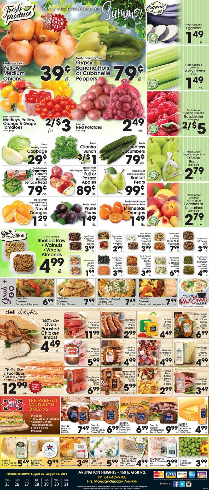 Valli Produce Weekly Ad Aug 25 – Aug 31, 2021