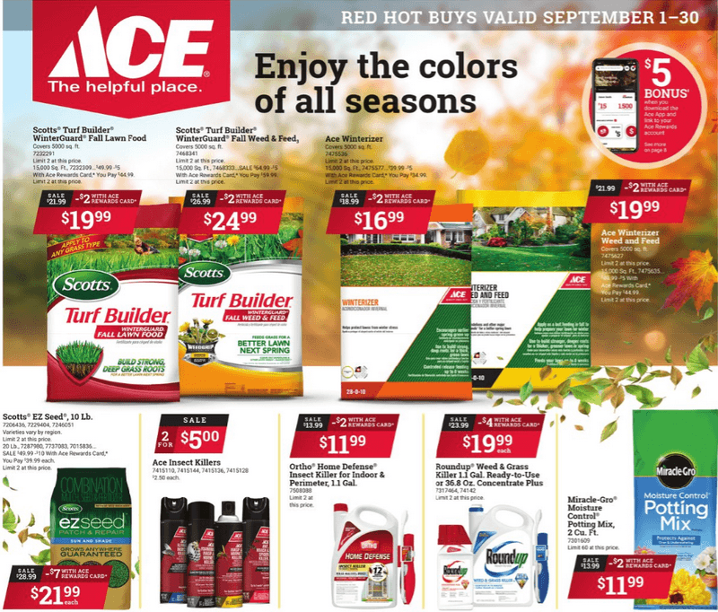 ACE Hardware Weekly Ad Sep 01 – Sep 30, 2021