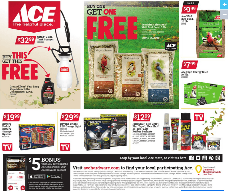 ACE Hardware Weekly Ad Sep 01 – Sep 30, 2021