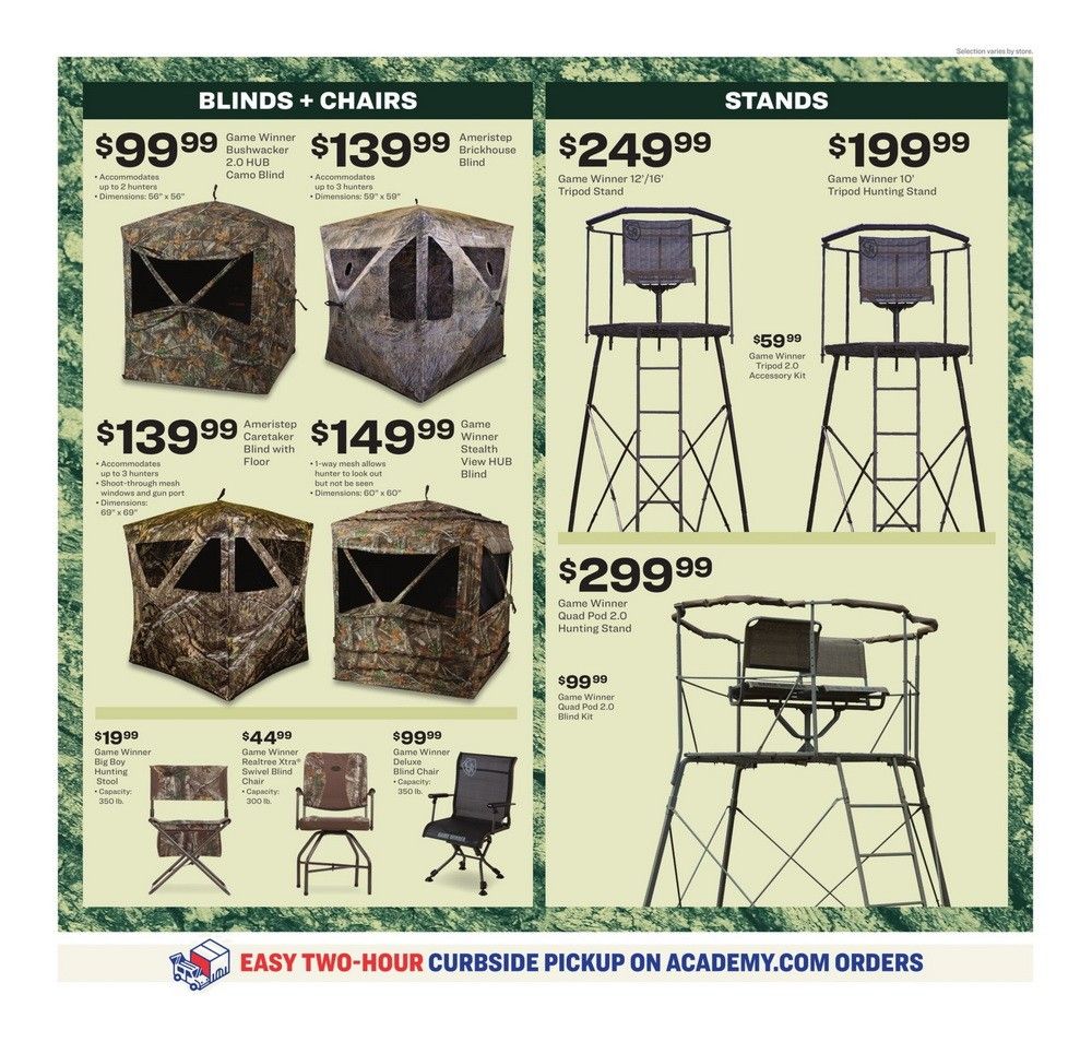 Academy Sports + Outdoors Hunting Ad Sep 13 – Oct 03, 2021