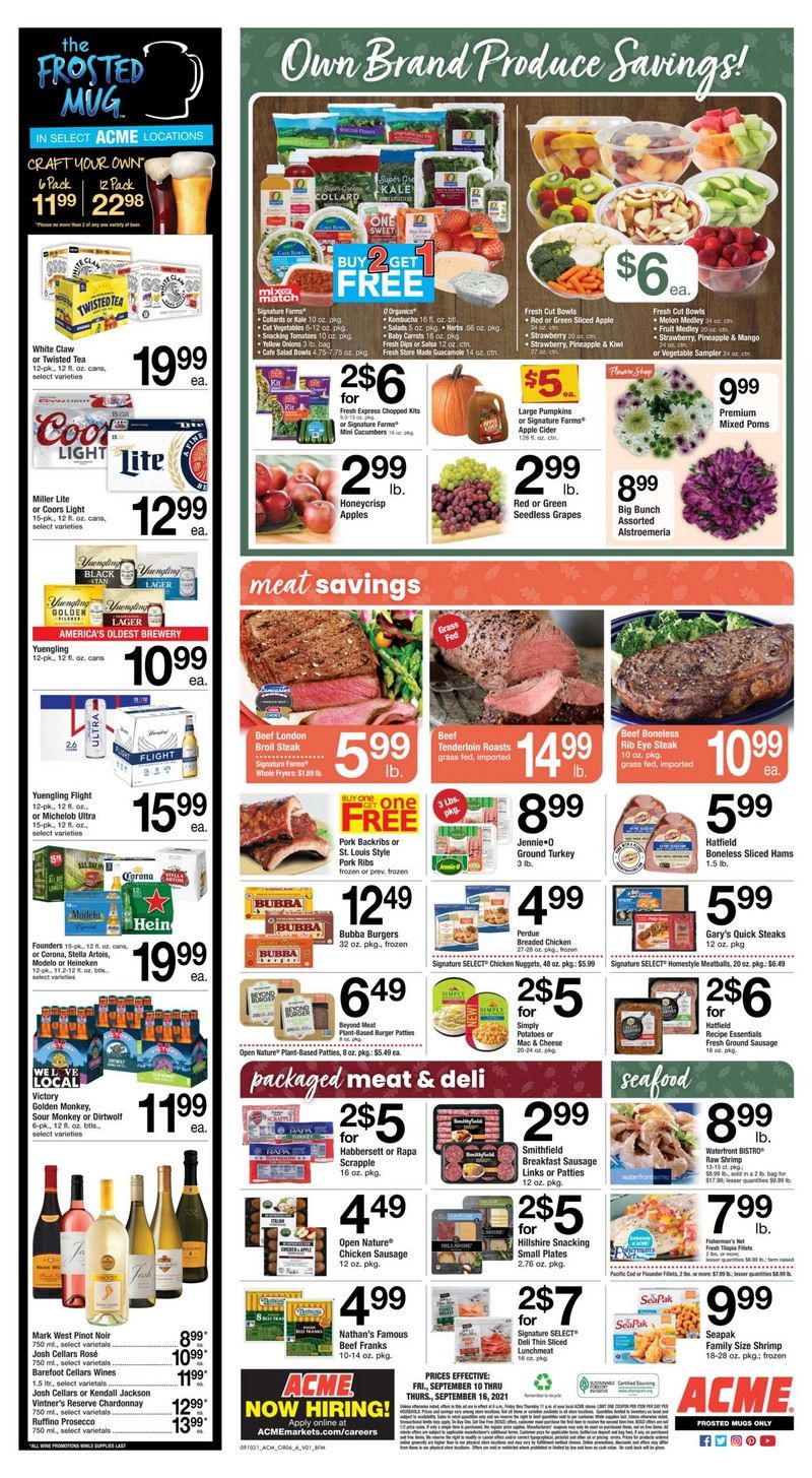 Acme Weekly Ad Sep 10 – Sep 16, 2021