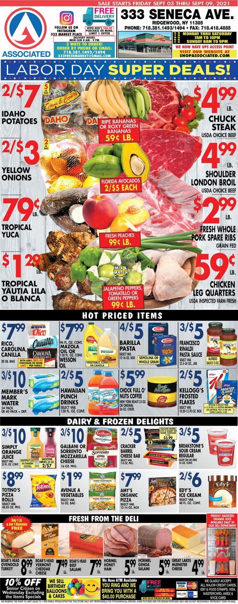 Associated Supermarkets Weekly Ad Sep 03 – Sep 09, 2021