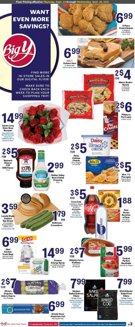 Big Y Weekly Ad Sep 23 – Sep 29, 2021
