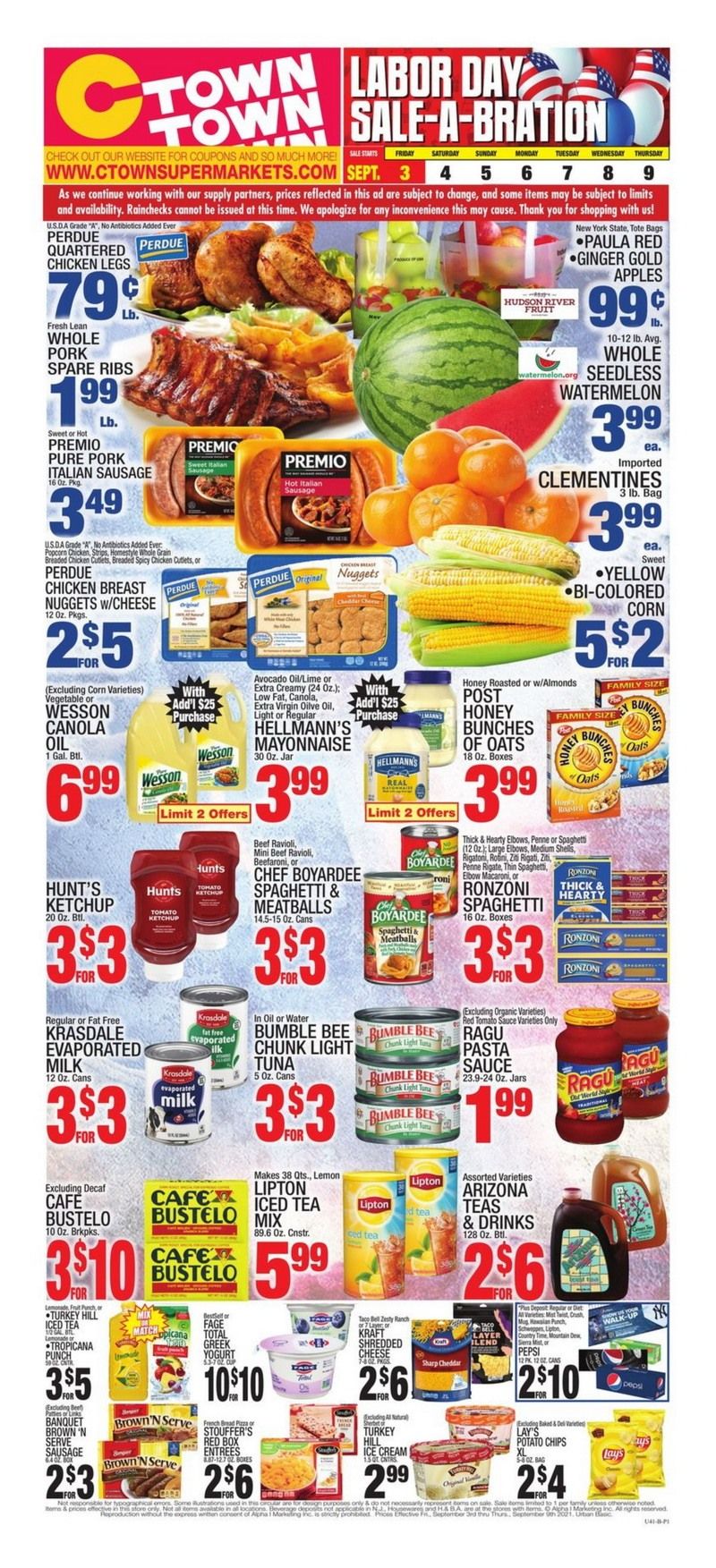 C-Town Weekly Ad Sep 03 – Sep 09, 2021