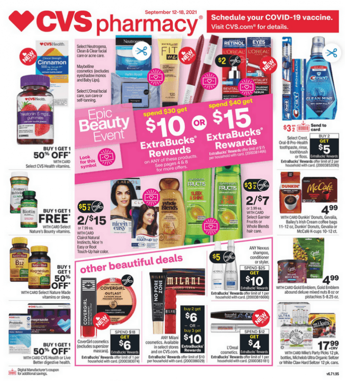 CVS Weekly Ad Sep 12 – Sep 18, 2021