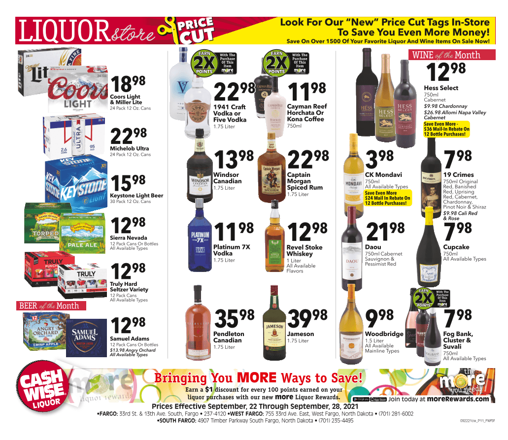 Cash Wise Weekly Ad Sep 22 – Sep 28, 2021