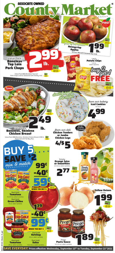 County Market Weekly Ad Sep 15 – Sep 21, 2021