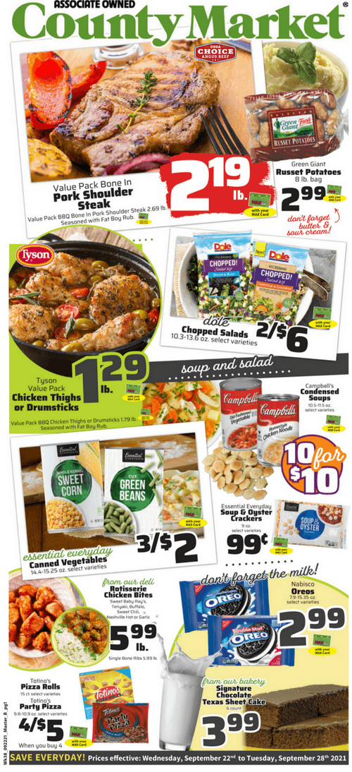 County Market Weekly Ad Sep 22 – Sep 28, 2021